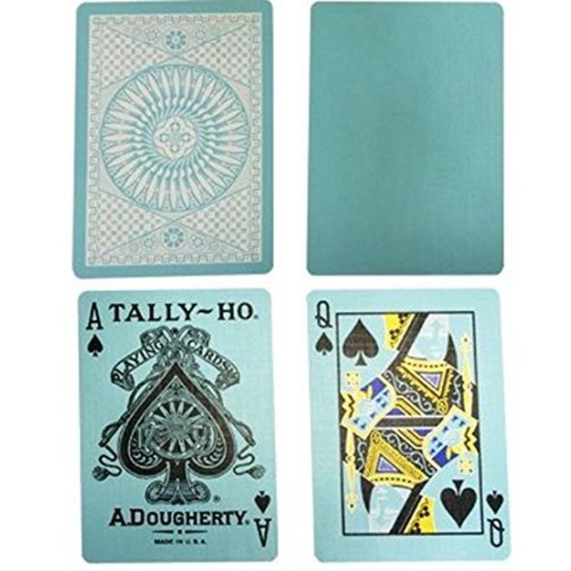 Blue Tally Ho Reverse Circle Back Limited Edition Playing Cards ...