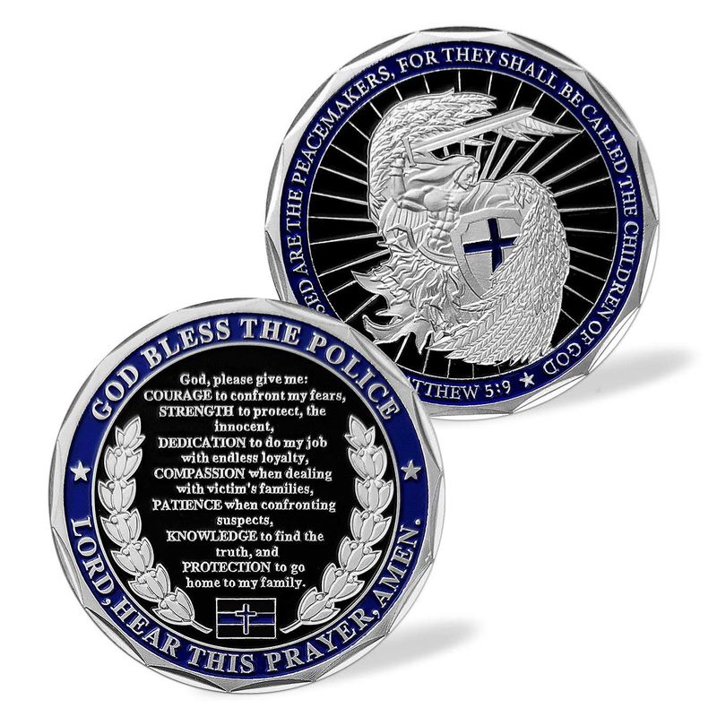 Saint Michael Law Enforcement Challenge Coins,Stunning Commemorative ...