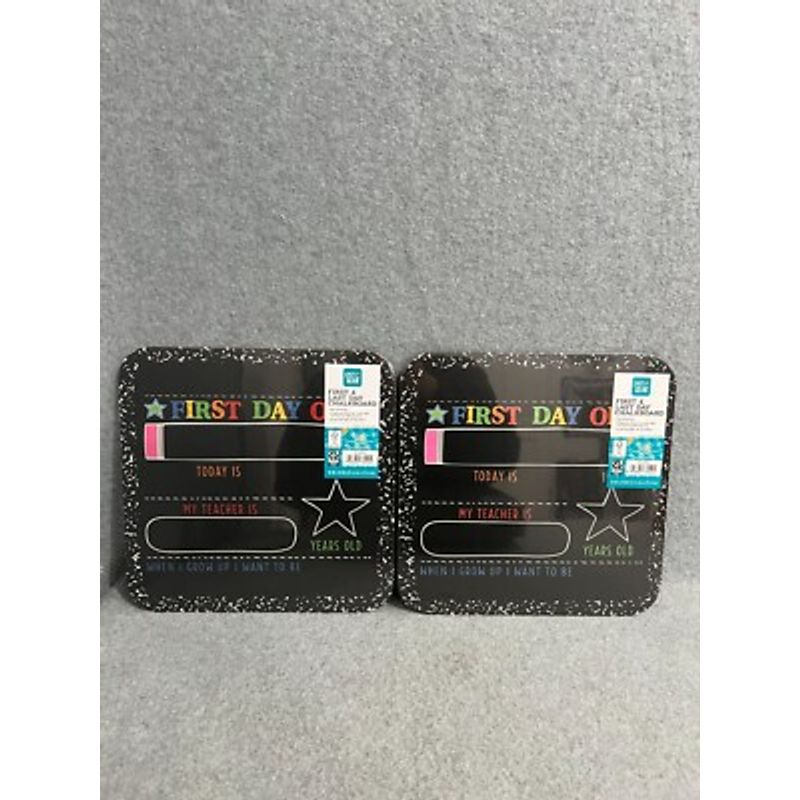 Lot of 2 First &Last Day of School Sign 10x10 My First Day of School ...