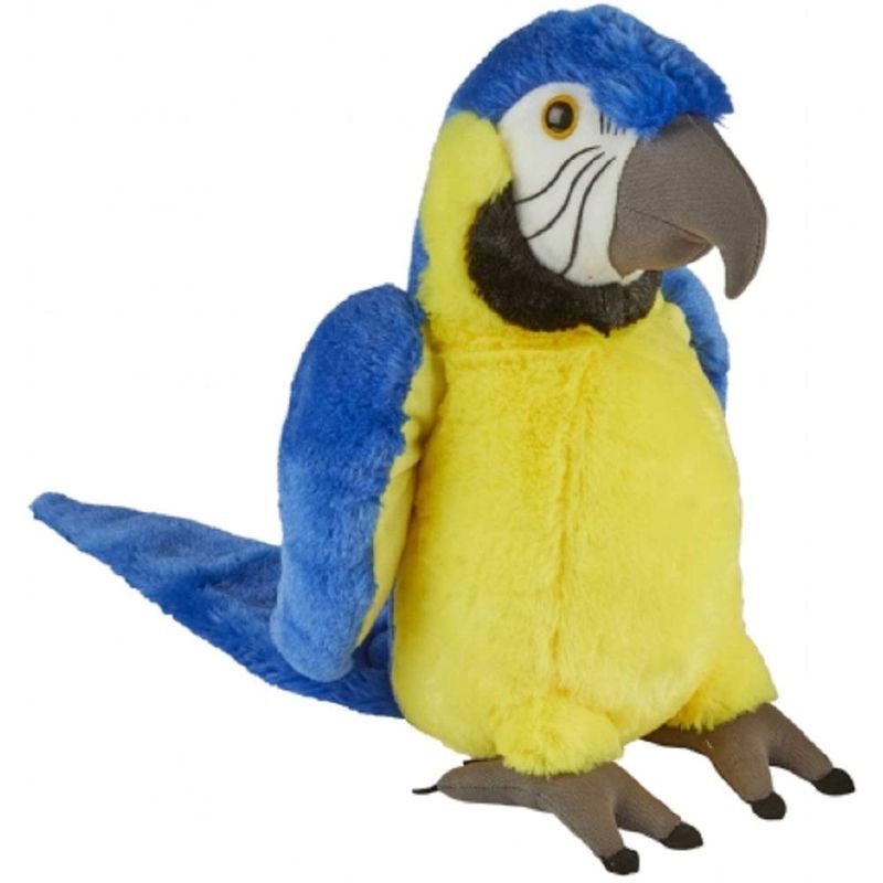 Ravensden Soft Toy Standing Blue & Gold Macaw Parrot 30cm - Online ...