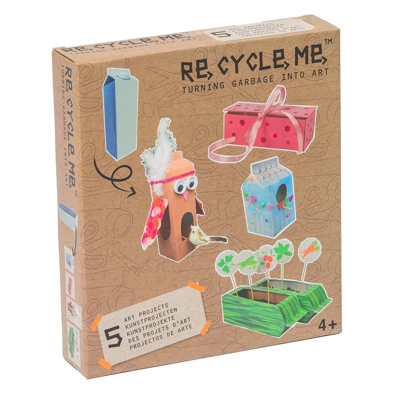 Re Cycle Me DEFG1040 Recycling Craft Fun for 5 Models Garden, Craft Set ...
