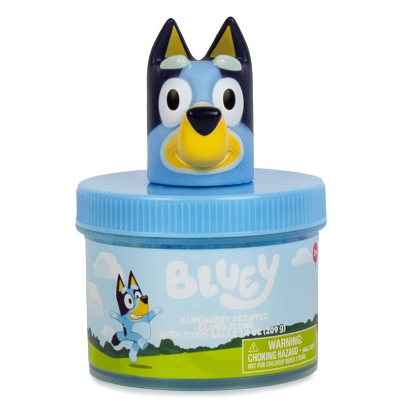 Bluey Premium Cloud Slime, Blueberry-Scented Fluffy Slime, Pre-Made ...
