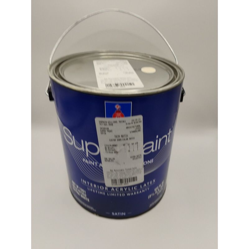 1 Gallon Sherwin Williams SuperPaint Interior Satin Color 7676 Paper ...