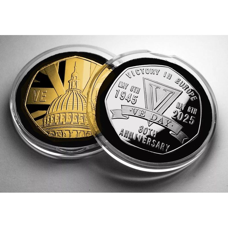The Commemorative Coin Company VE DAY 80th Anniversary Commemoratives ...