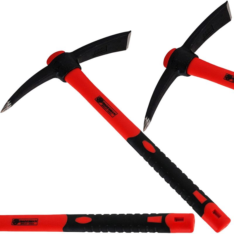 NTI Marksman Professional Mini Mattock | FIBREGLASS Red Shaft | Rubber ...