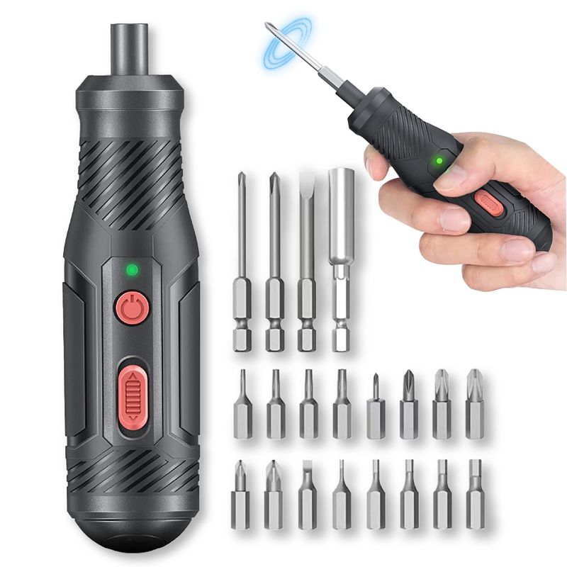 7 Life Electric Screwdriver, Small Electric Screwdriver, 20 Bit ...