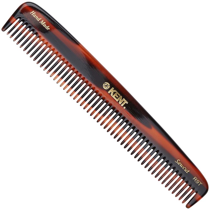 Kent Handmade Medium Coarse Toothed Dressing Hair Comb, 19 cm Length ...