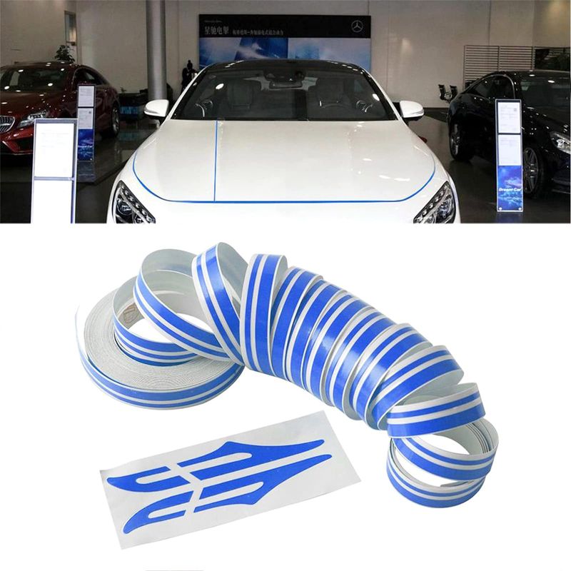 Blue Body Side Stripes, DIY Vinyl Car Pinstripe Sticker, Carpin ...