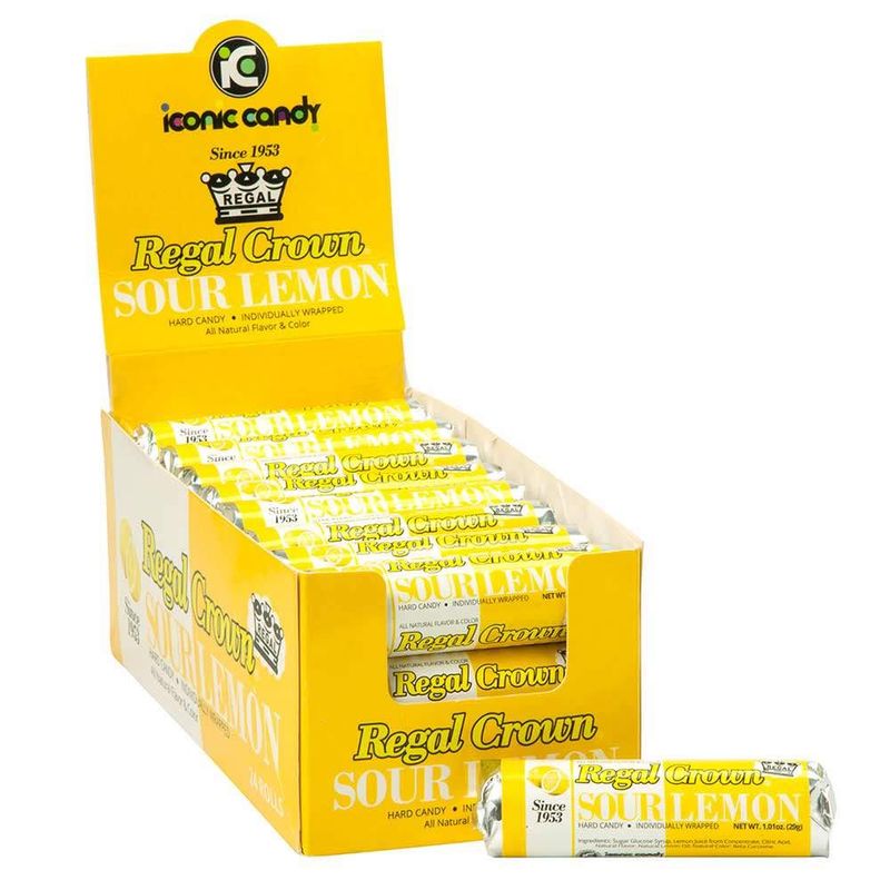 Regal Crown Sour Lemon Hard Candy Rolls | Old Fashioned Sour Lemon ...