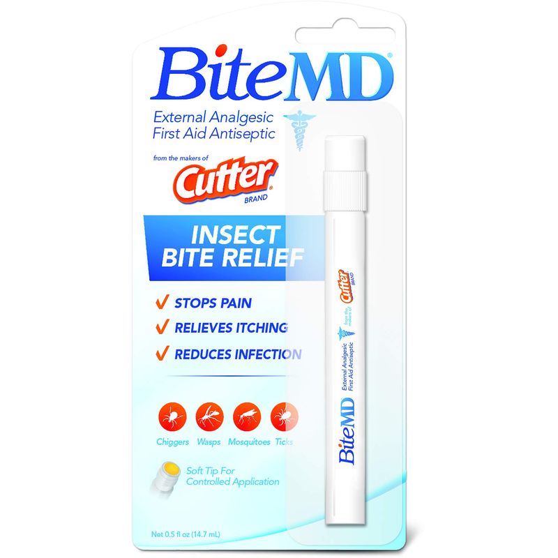 Cutter BiteMD Insect Bite Relief Stick, Analgesic And Antiseptic 0.5 Fl ...