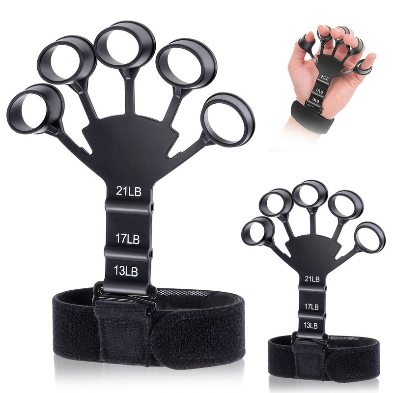 Catsobat Hand Grip, Power Finger Grip, Set of 2, Finger Training, Grip ...