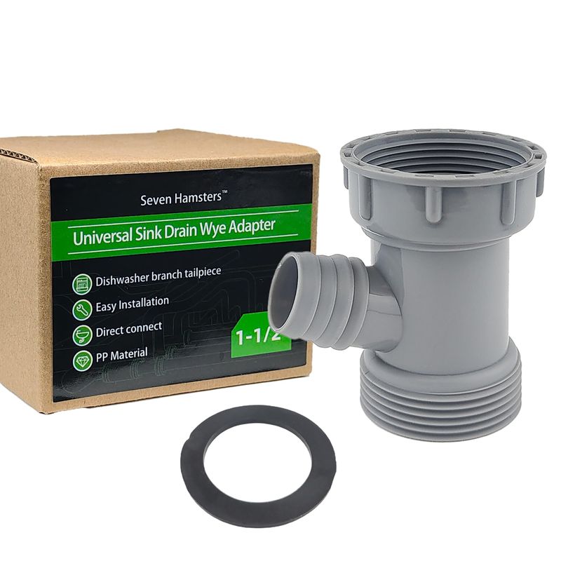 Dishwasher Drain Pipe Hose Adapter Wye, Kitchen Sink Pipe Adapter ...