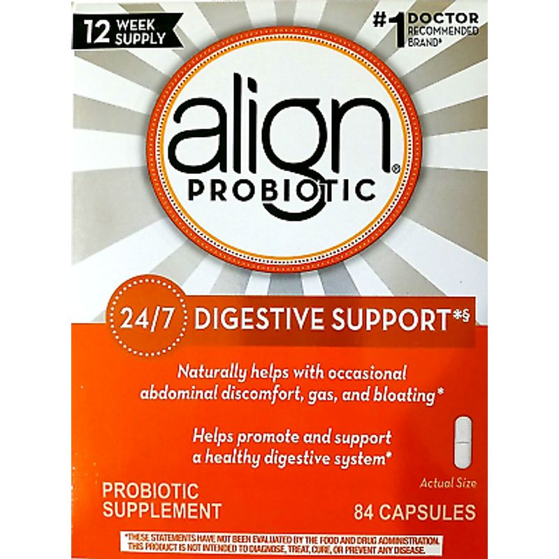 Align Probiotic Supplement 24/7 Digestive Support 84 Count EXP 07/2026 ...
