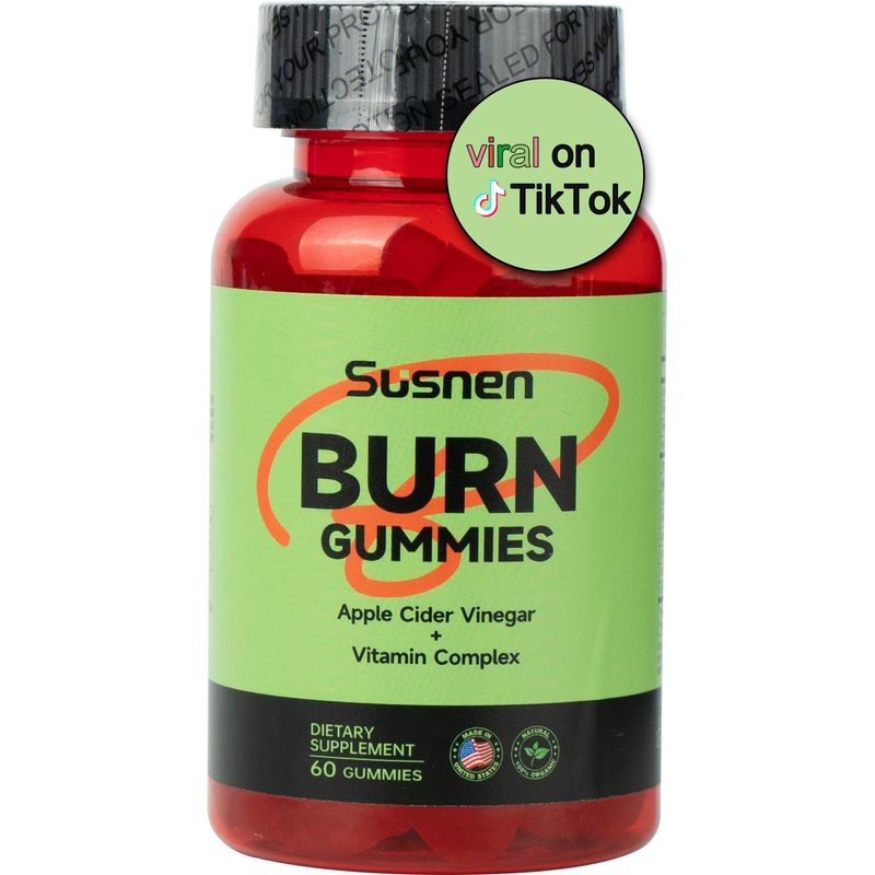 Susnen Apple Cider Vinegar Gummies,Burn Gummies,Apple Cider Vinegar ...