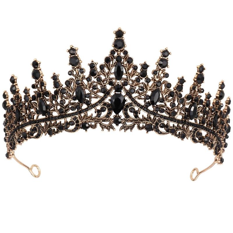 Tiara and Crown for Women Black Tiaras for Girls with Comb Princess Crown Prom Queen Headband ...