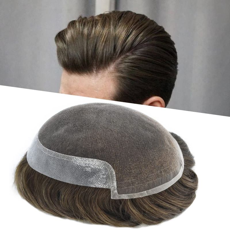 Healthlif French Lace Mens Hair Systems Toupee For Men Hair Units Mens ...