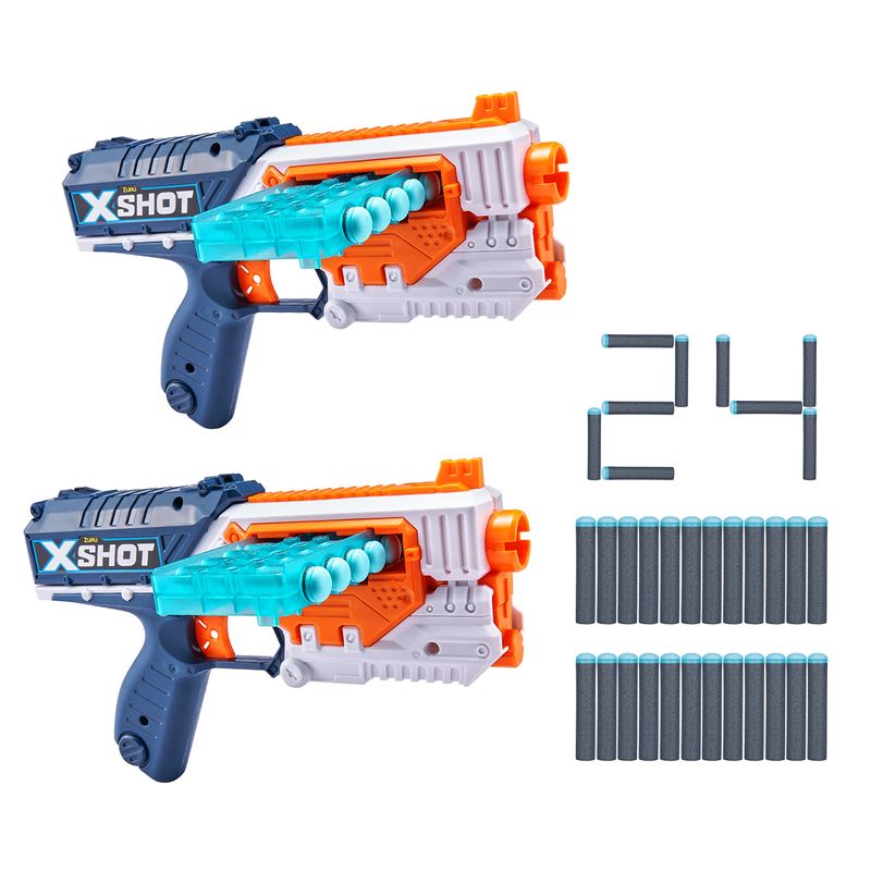 XShot Excel Quick Slide Cartridge 2-Pack, Includes 24 Darts in ...