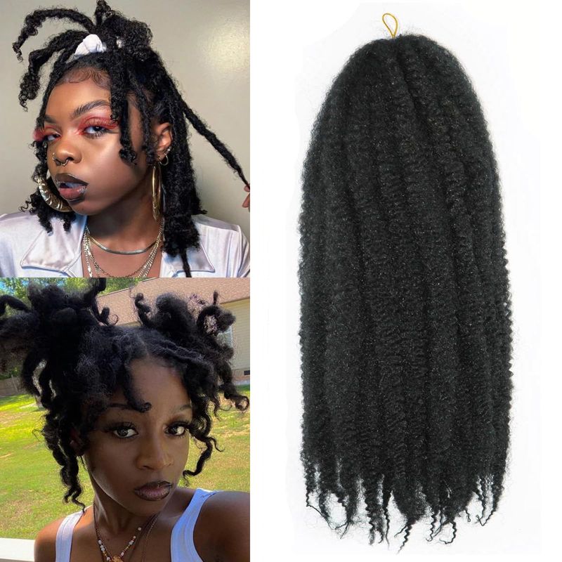 Marley Twist Braiding Hair Afro Twist Hair Kinky Curly Cuban Twist Hair ...