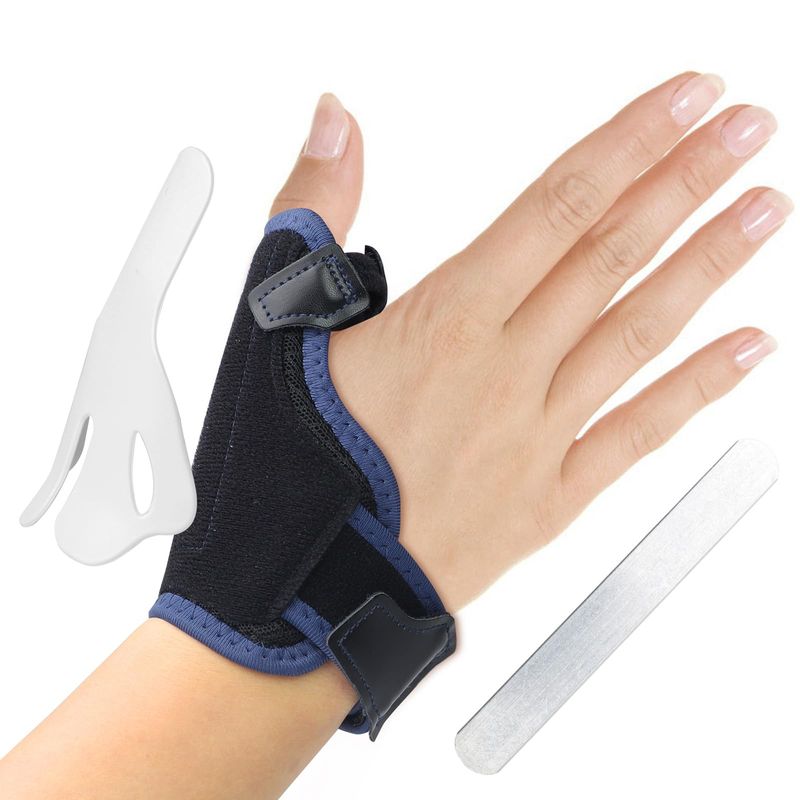 DBTW Adjustable Thumb Support Brace, Right or Left Hand Trigger Thumb ...