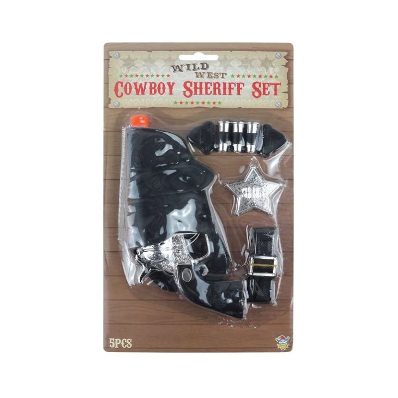PSO-Wild West Cowboy Sheriff Gun Dress Up Set Includes Holster Belt ...
