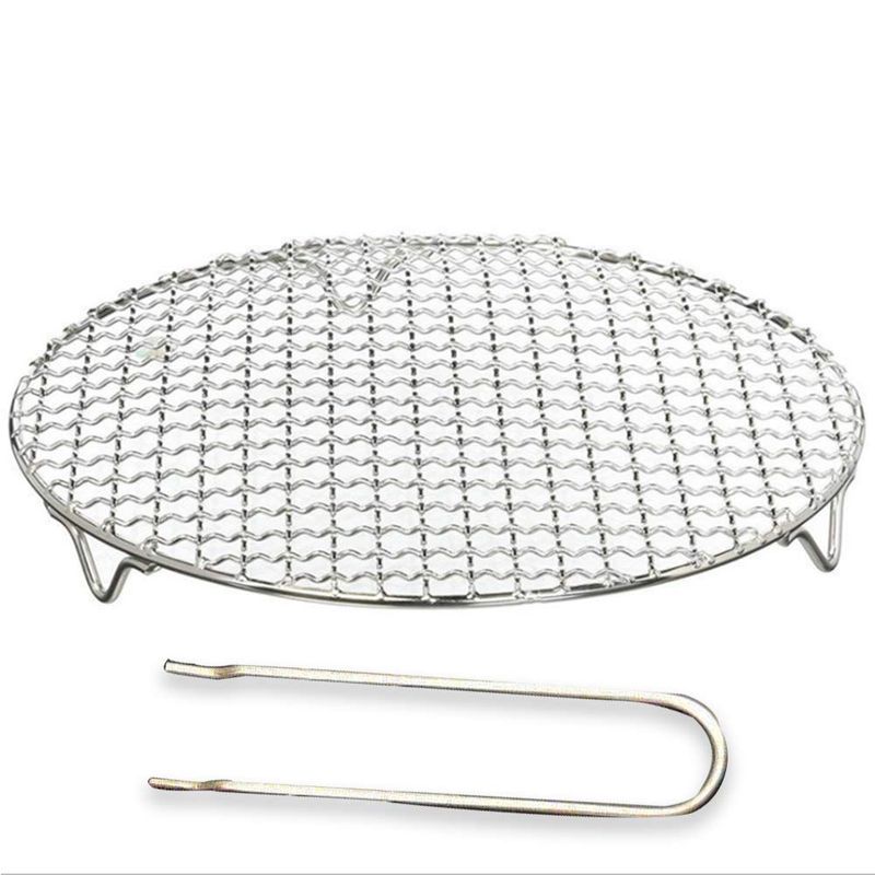 OUKEYI Round Barbecue Wire Rack Dia 8.5" Multi-Purpose Grill Cooling ...