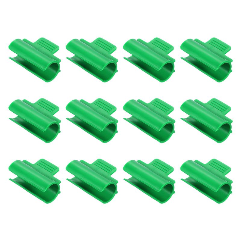 Sourcing Map Greenhouse Clamps for 1inch PVC Pipe, 12pcs Green Clamps ...