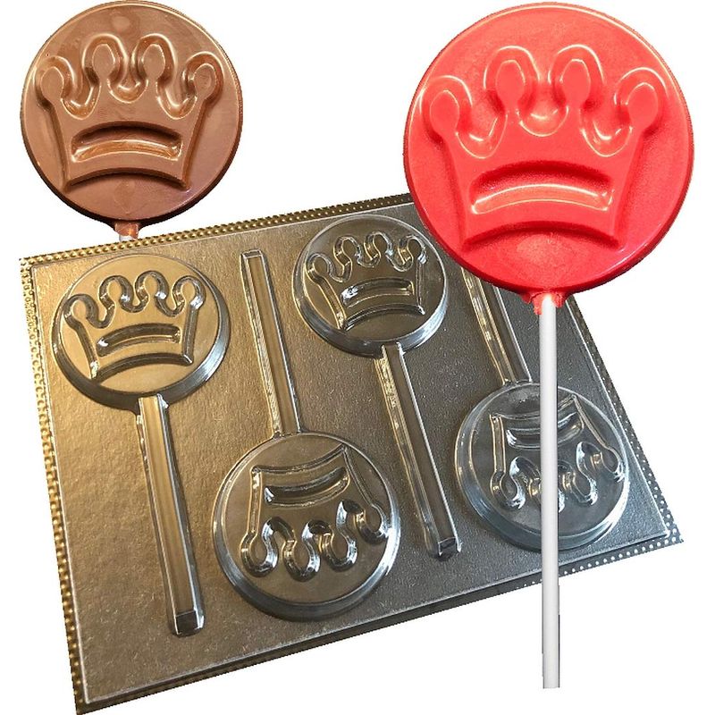 Princess Crown Round Chocolate Lollipop Lolly Mould Mold - Online ...