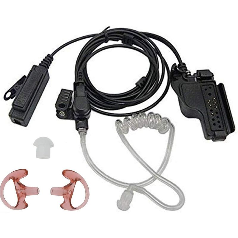 3'2 Wire Acoustic Tube Earpiece Mic Headset Mic Noise Reduction ...
