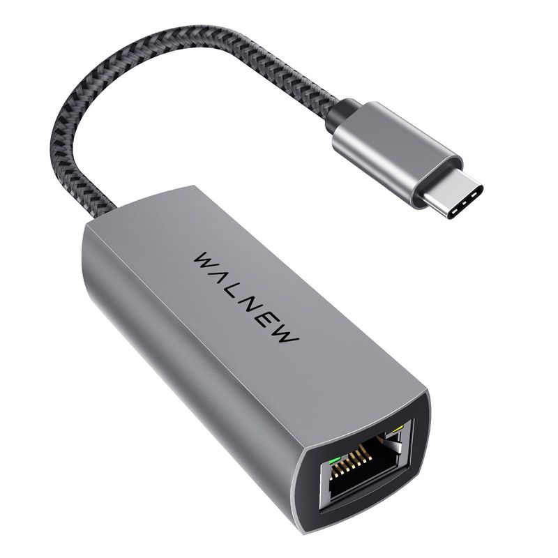 USB-C to LAN Adapter, WALNEW Wired LAN Adapter, 2.5Gbps Super Speed USB ...