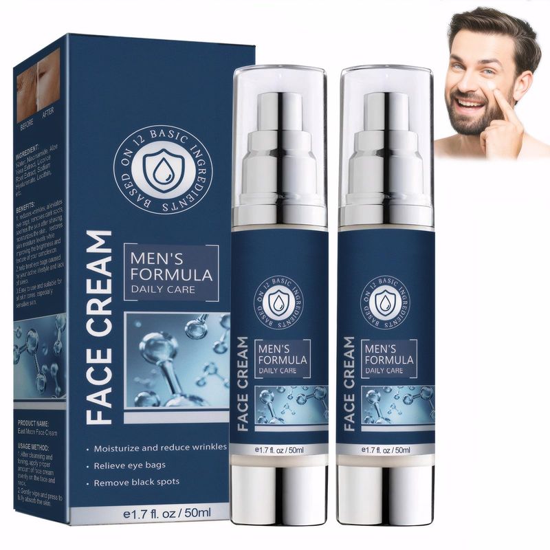 Belligern 6 in 1 Particle Face Cream for Men Eye Bags, Mens Anti Aging Face Cream, Natural ...