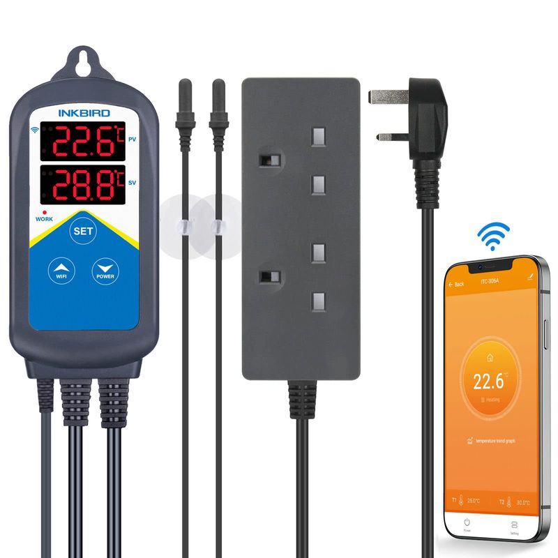 Inkbird ITC-306A-WiFi Aquarium Temperature Controller Aquarium ...
