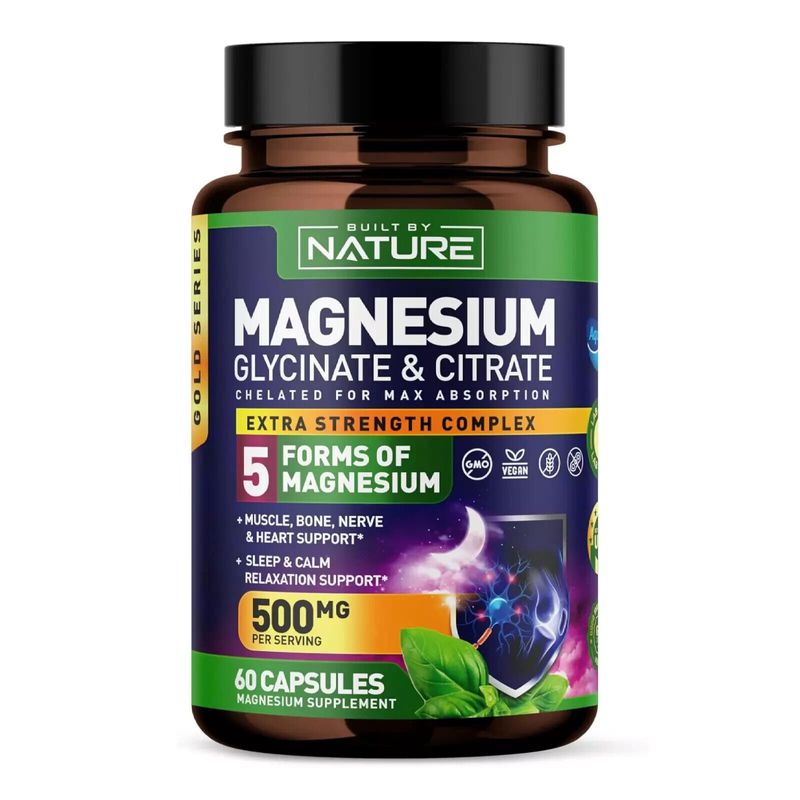 Magnesium Complex 500mg - 5 Forms of Magnesium Glycinate, Citrate, Malate, Oxide - Online ...