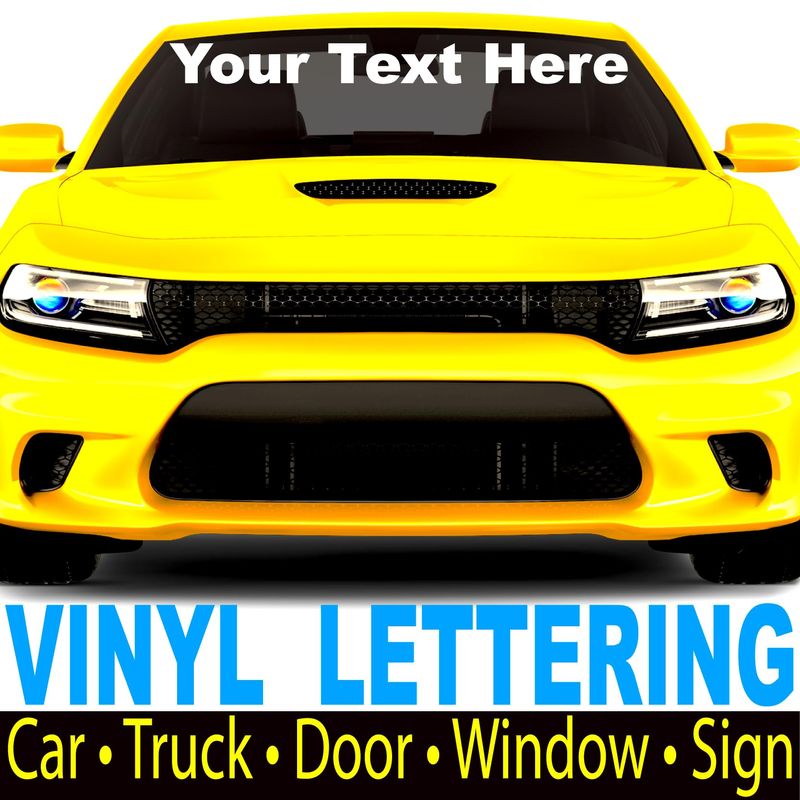 Custom Vinyl Lettering - Make Your Own Decals - Any Size, Any Color ...