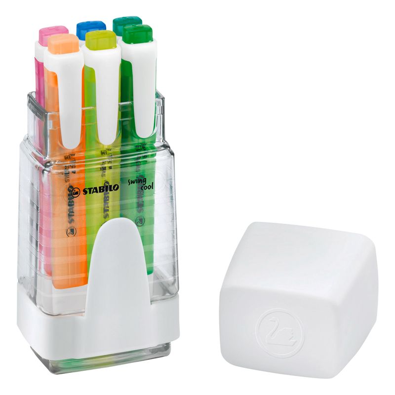 Highlighter - STABILO swing cool - Box of 6 - Assorted Colours - Online ...
