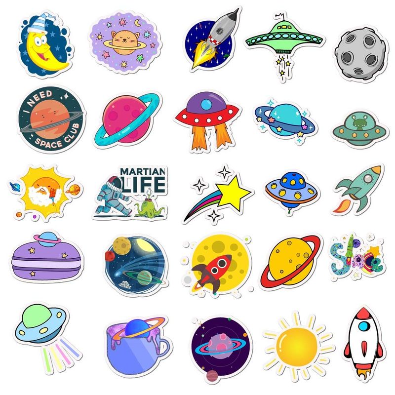 50PCS Space Planet Stickers,Gift for Children Teens Adults Kids, Solar ...