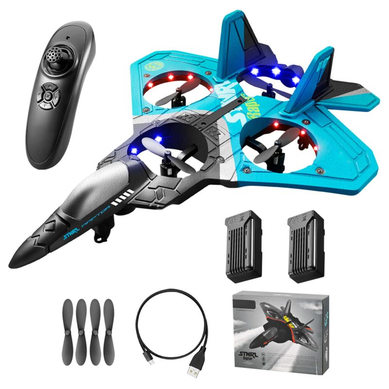 V17 Jet Fighter Stunt RC Airplane,V17 Remote Control Plane 2.4Ghz Foam ...