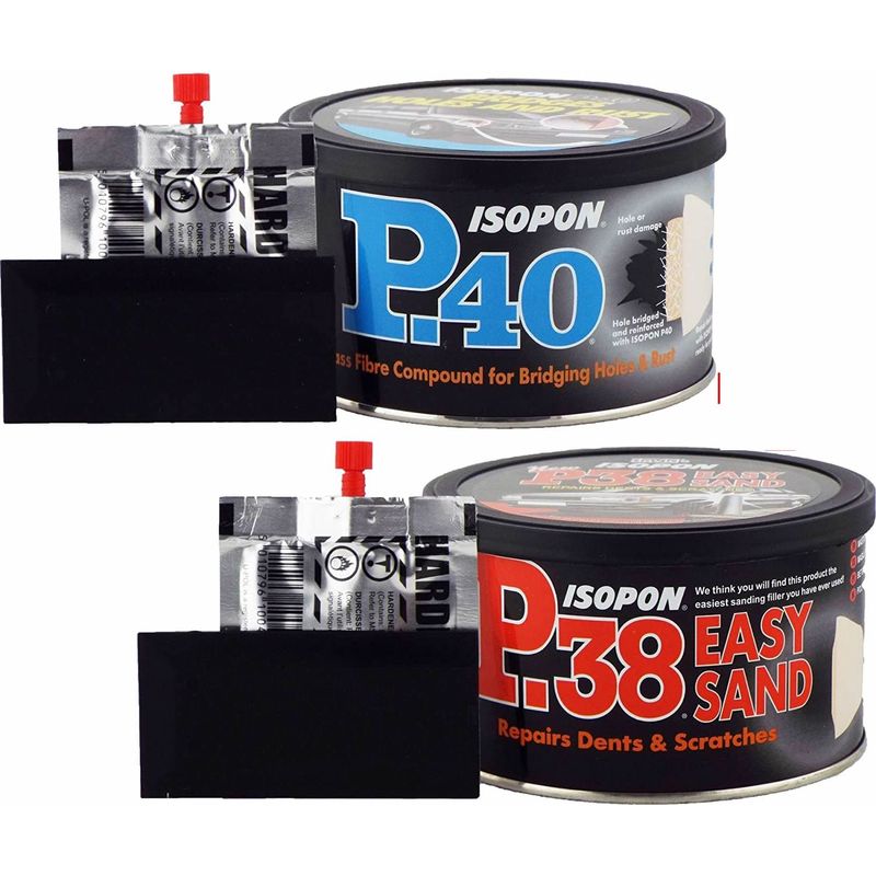 U-POL David's Isopon P38 250ml Multi-Purpose Easy Sand Polyester Body ...