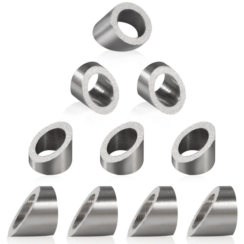 LEONTOOL 10 Pcs Stainless Steel Angle Beveled Washer 3/8 Inch 30 Degree ...