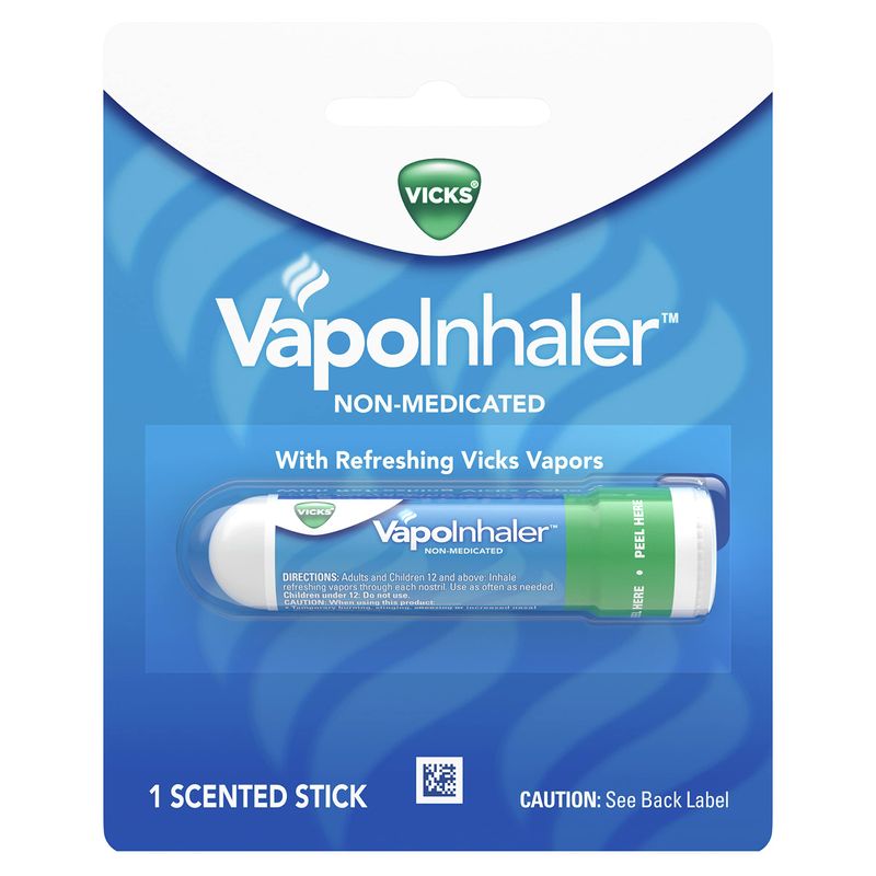 Vicks VapoInhaler, Portable Nasal Inhaler, Non-Medicated, Soothing ...