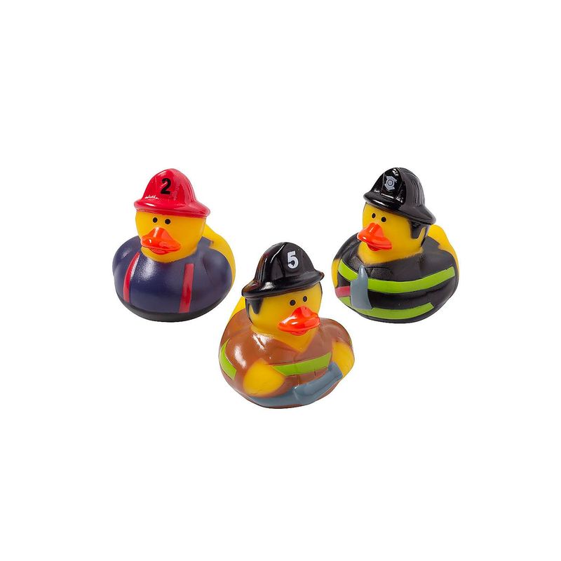 Firefighter Rubber Duckies (Set of 12 Ducks) Fire Party Favors and ...