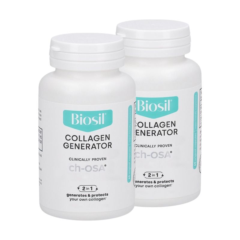 Biosil Collagen Generator - 60 Capsules, Pack of 2 - with Patented ch ...