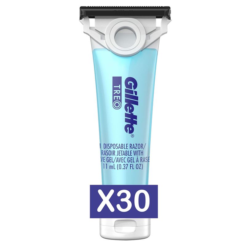 Gillette TREO Razor - Disposable Razors With Built-in Shave Gel, Great ...