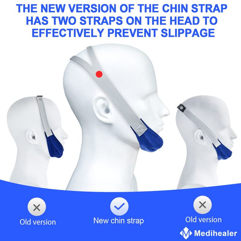2 Packs Chin Straps for Users and Mouth Breathers - Anti Snoring Chin ...