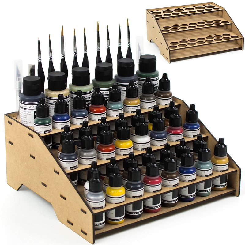 PROSCALE Paint Rack for Model Paints. Hobby Craft Vallejo Army Paint ...