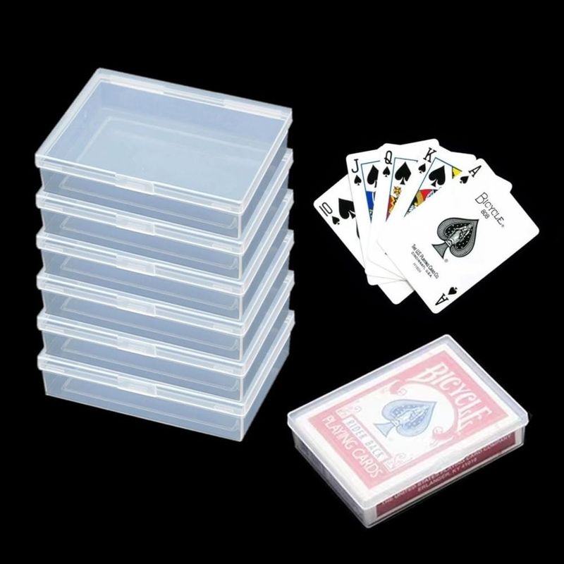 DKAOVH 6 Pcs Playing Card Case, Clear Card Deck Box,Collectible Trading ...
