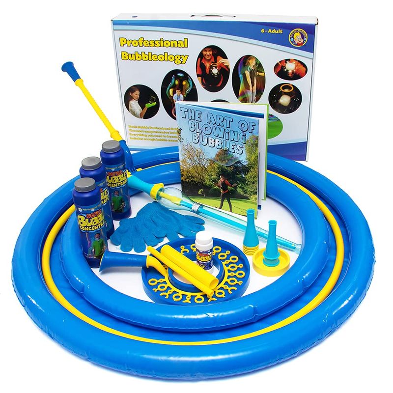 Uncle Bubble - PROFESSIONAL BUBBLEOLOGY KIT - Bubble Set includes TOOLS, BUBBLE SOLUTION ...
