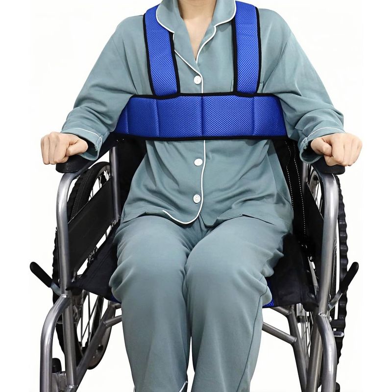 Wheelchair Safety Belt Full Body Support Vest for Patients, Elderly and ...