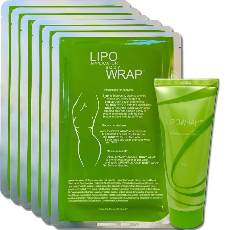 Lipo Applicator Tummy Body Wrap With Guarana, Green Tea, and Seaweed ...