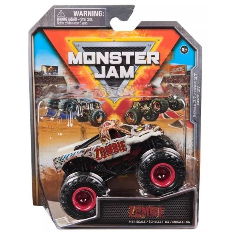 Monster Jam 2024 Series 37 Diecast 1:64 Scale Monster Truck, Zombie ...