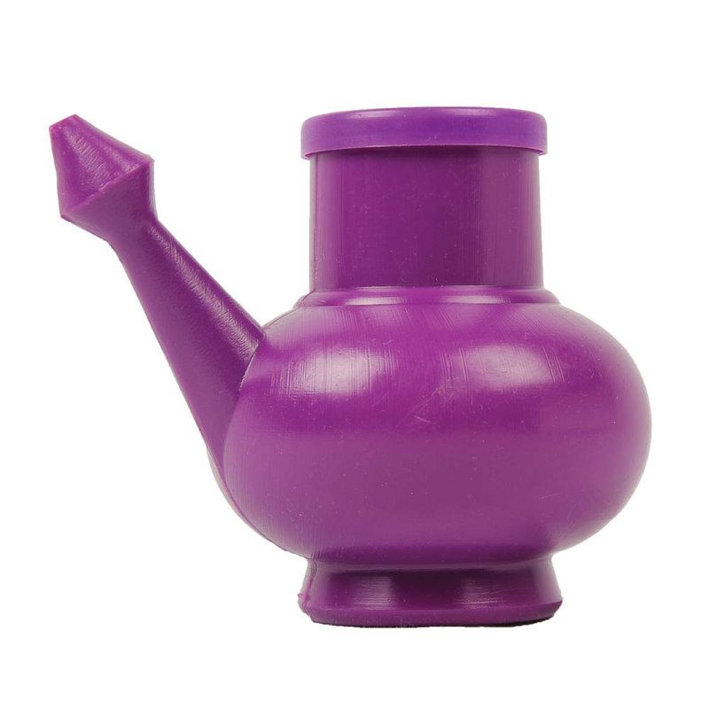 Yoga-Mad Genie Neti Pot, Purple Neti Pot 240ml with Lid, Used to ...